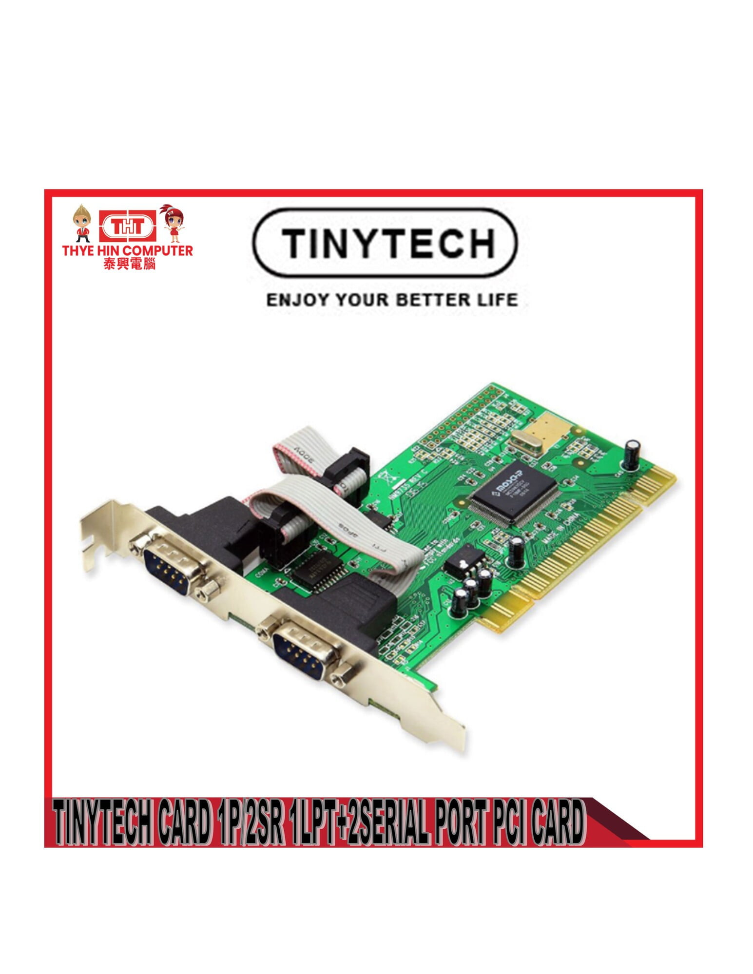 A03 CARD 1P/2SR 1 LPT + 2 SERIAL PCI CARD - thyehincomputer.com.my