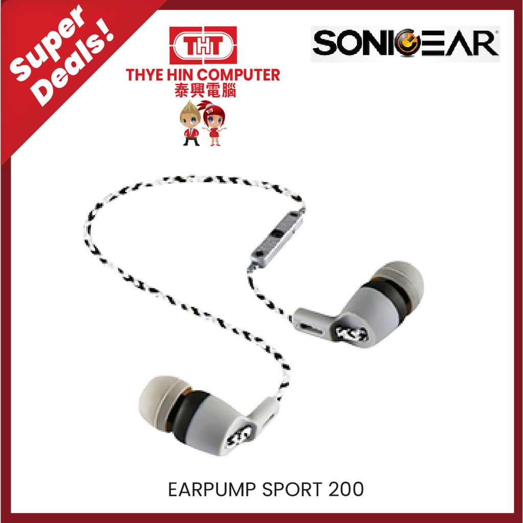 SonicGear Earpump Sport 200 Super Bass - thyehincomputer.com.my