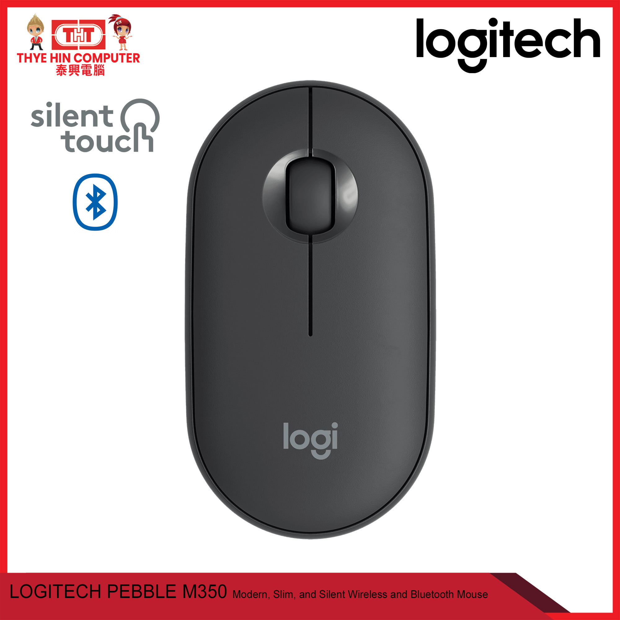 Logitech Pebble M350 Wireless Mouse - thyehincomputer.com.my