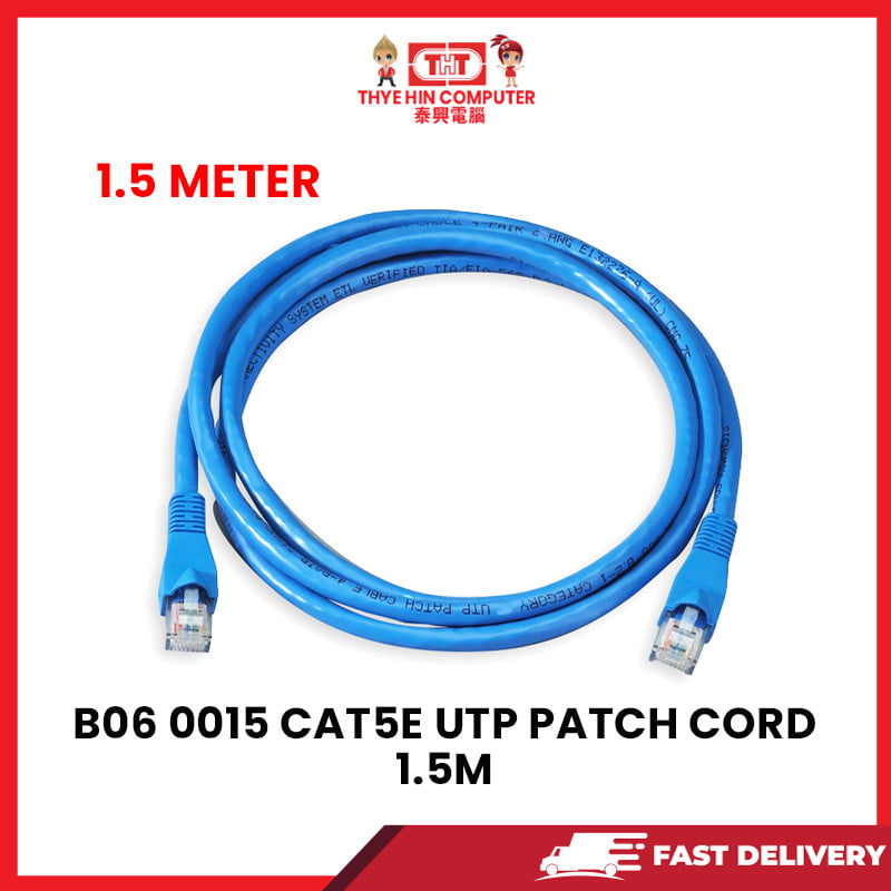 B06 0015 CAT5E UTP PATCH CORD 1.5M [SBN:No NILAI:No MELAKA:No] | Thye ...