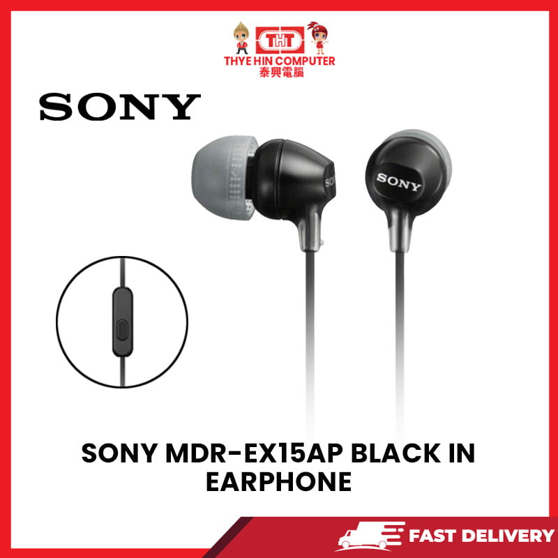 A10 SONY MDR-EX15AP BLACK IN EAR PHONE [SBN:No NILAI:No MELAKA:No ...