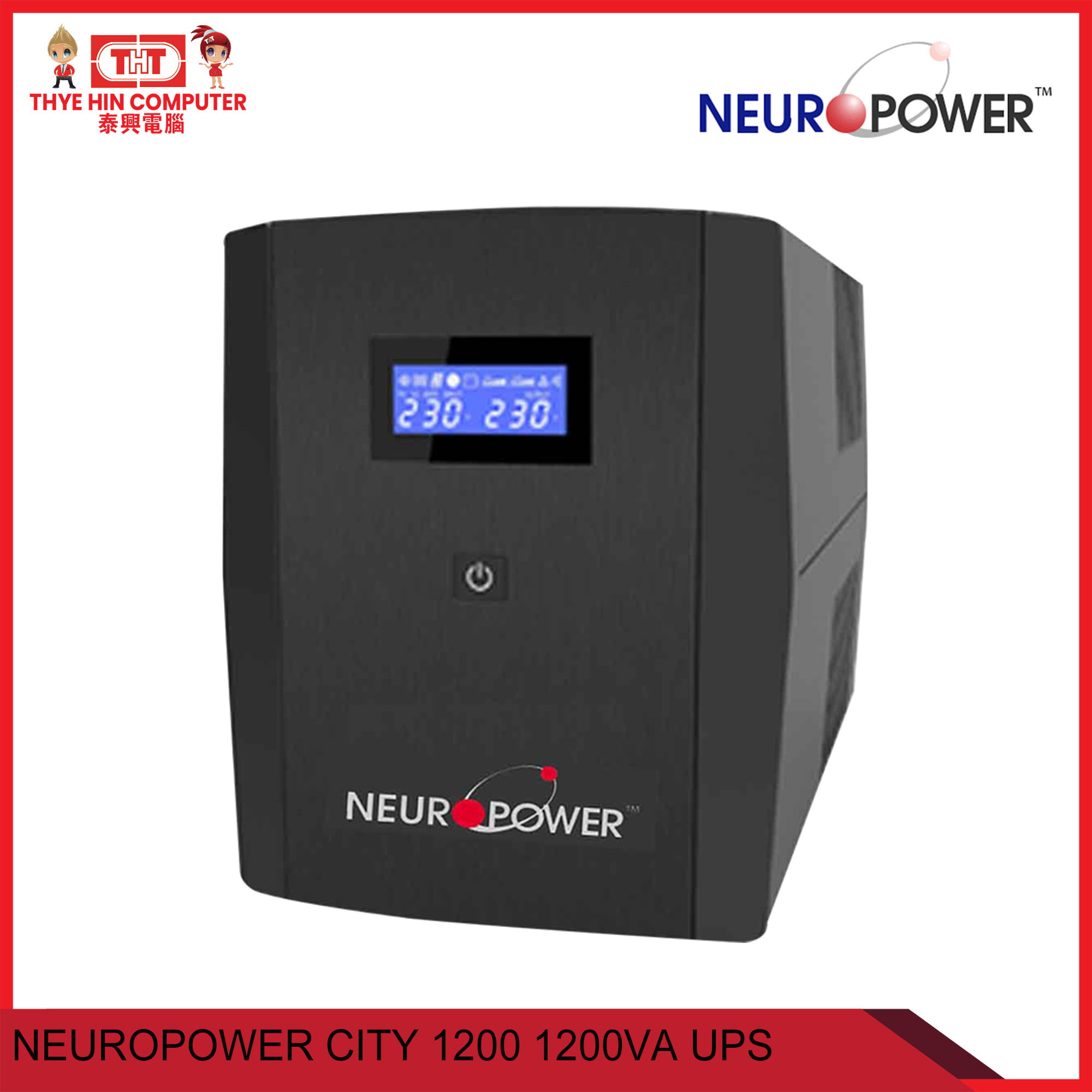 NEUROPOWER UPS CITY 1200 [SBN:No NILAI:No MELAKA:No] - Thye Hin Computer