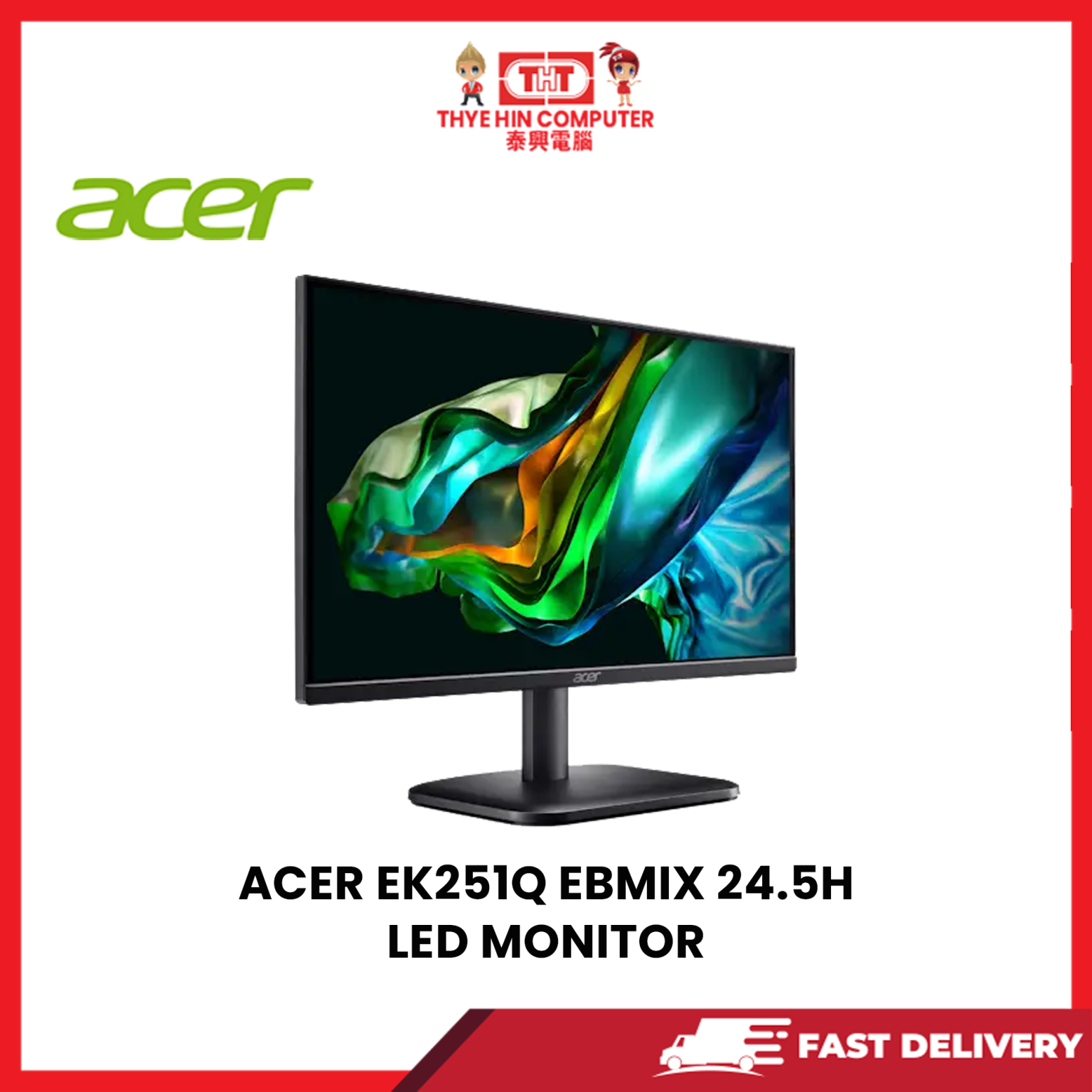 ACER EK251Q EBMIX 24.5H LED 250NITS VGA HDMI MONITER [SBN:NO NILAI:NO MELAKA:NO HPS:NO] | Thye ...