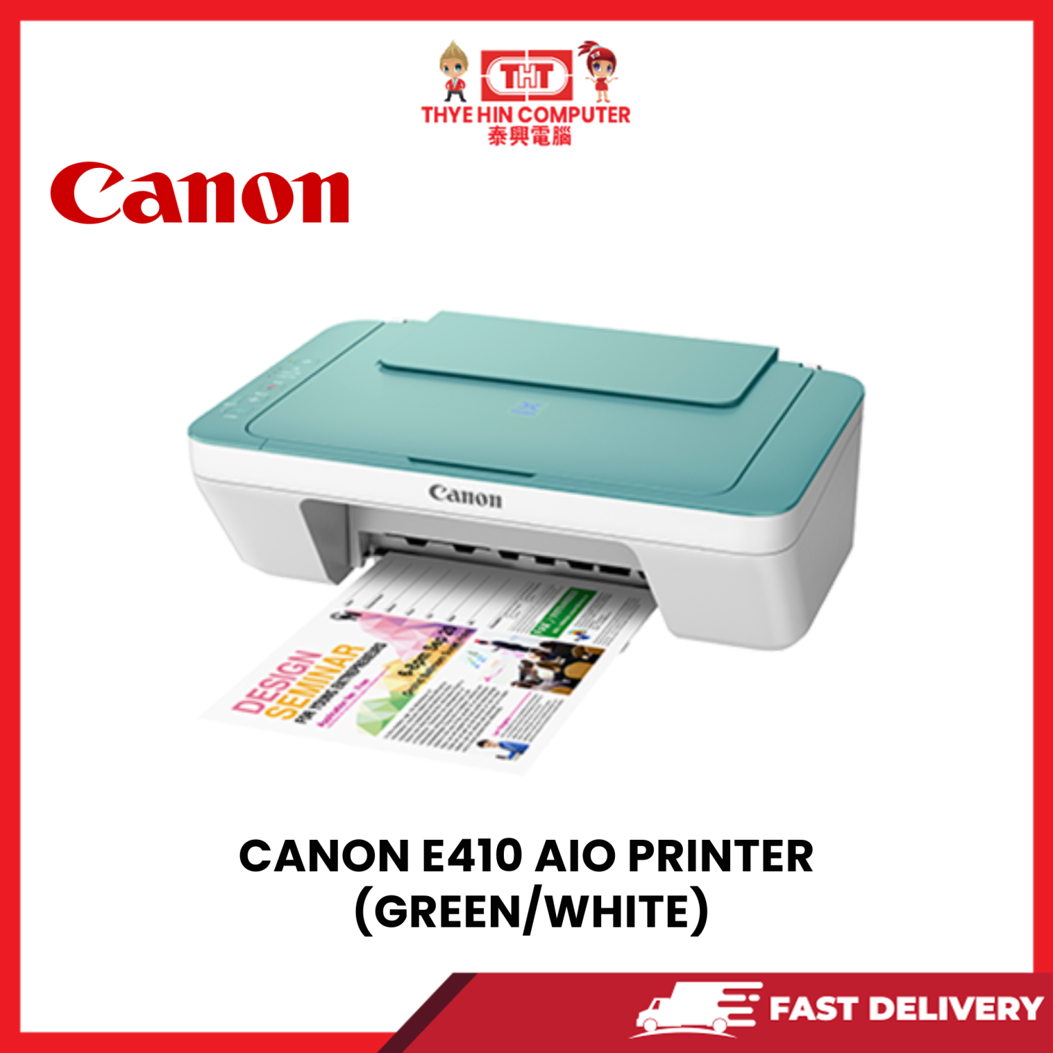CANON E410 AIO PRINTER (GREEN/WHITE) NO TNG [SBN:YES NILAI:NO MELAKA ...