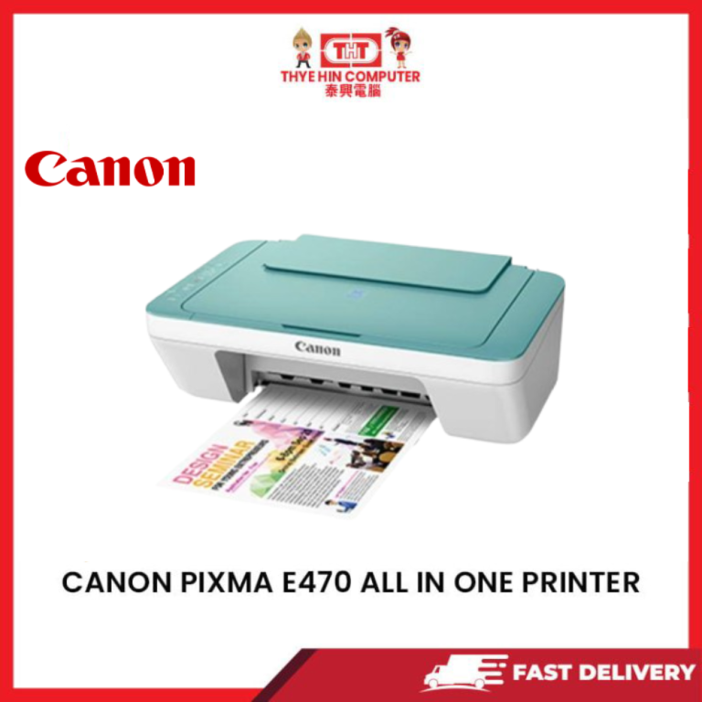 CANON E470 AIO PRINTER (GREEN WHITE) NO TNG [SBN:YES NILAI:YES MELAKA ...