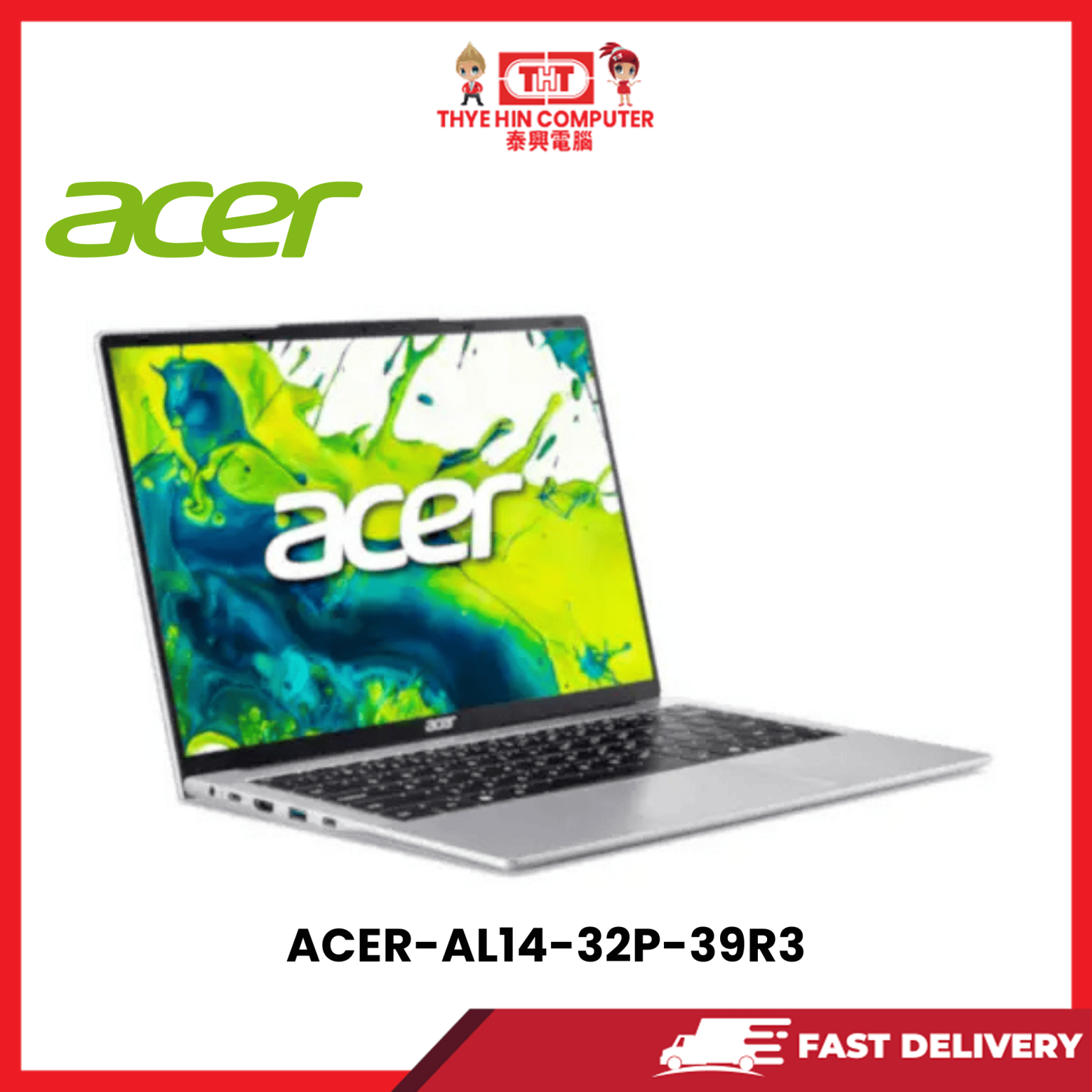 ACER-AL14-32P-39R3-SILVER-INTELCORE3-N355,8GBR5(U),512GBSSD,INTELUHD,14 ...