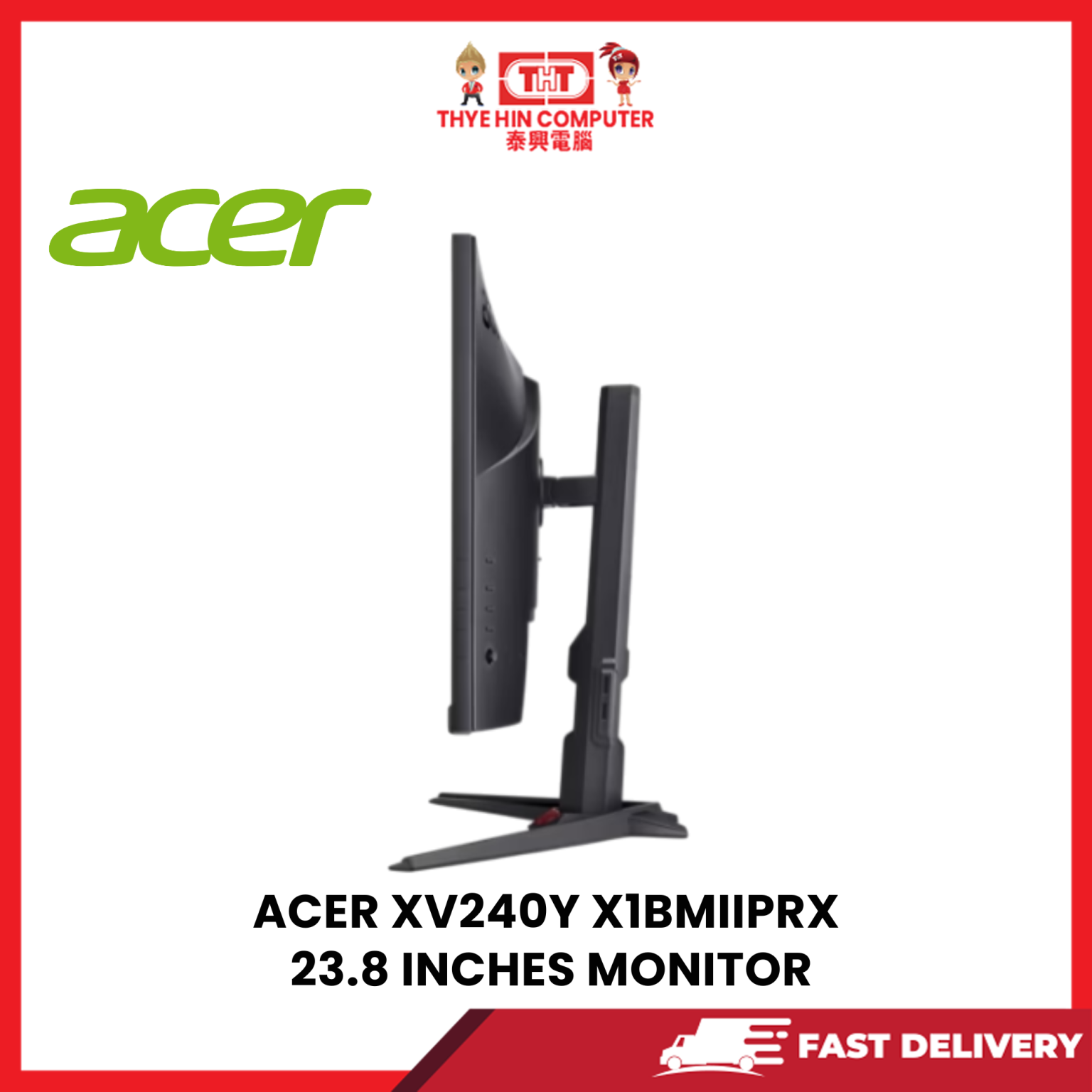 ACER XV240Y X1BMIIPRX 23.8H, LED, BLACK, 250NITS, HDMI MONITOR [SBN:YES ...