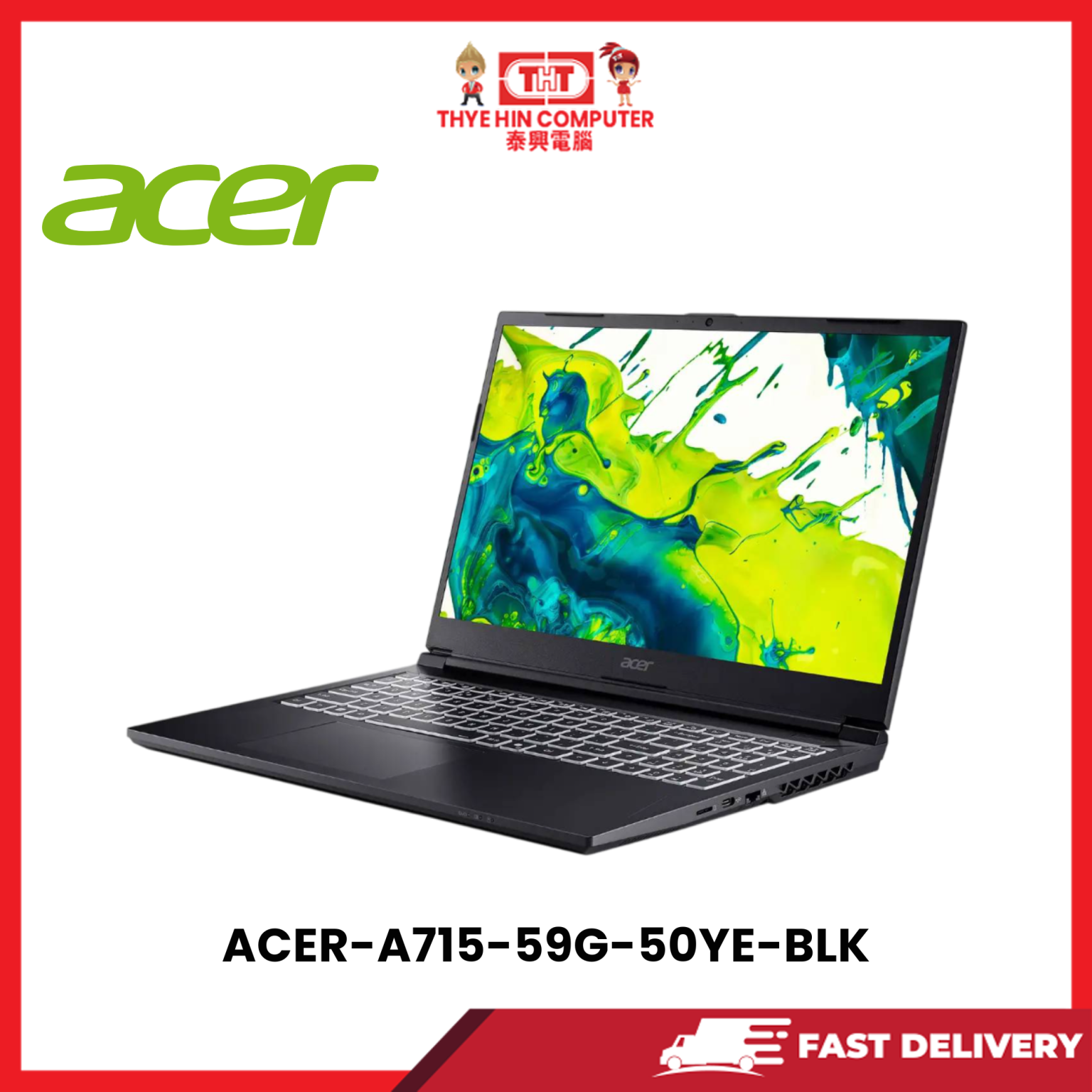 ACER-A715-59G-50YE-BLK-INTELCOREI5-13420H,16GBR4,512GBSSD,RTX30506GVR6 ...